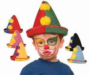 Pierrot Hat - Child 6 Colours - Carnival Store